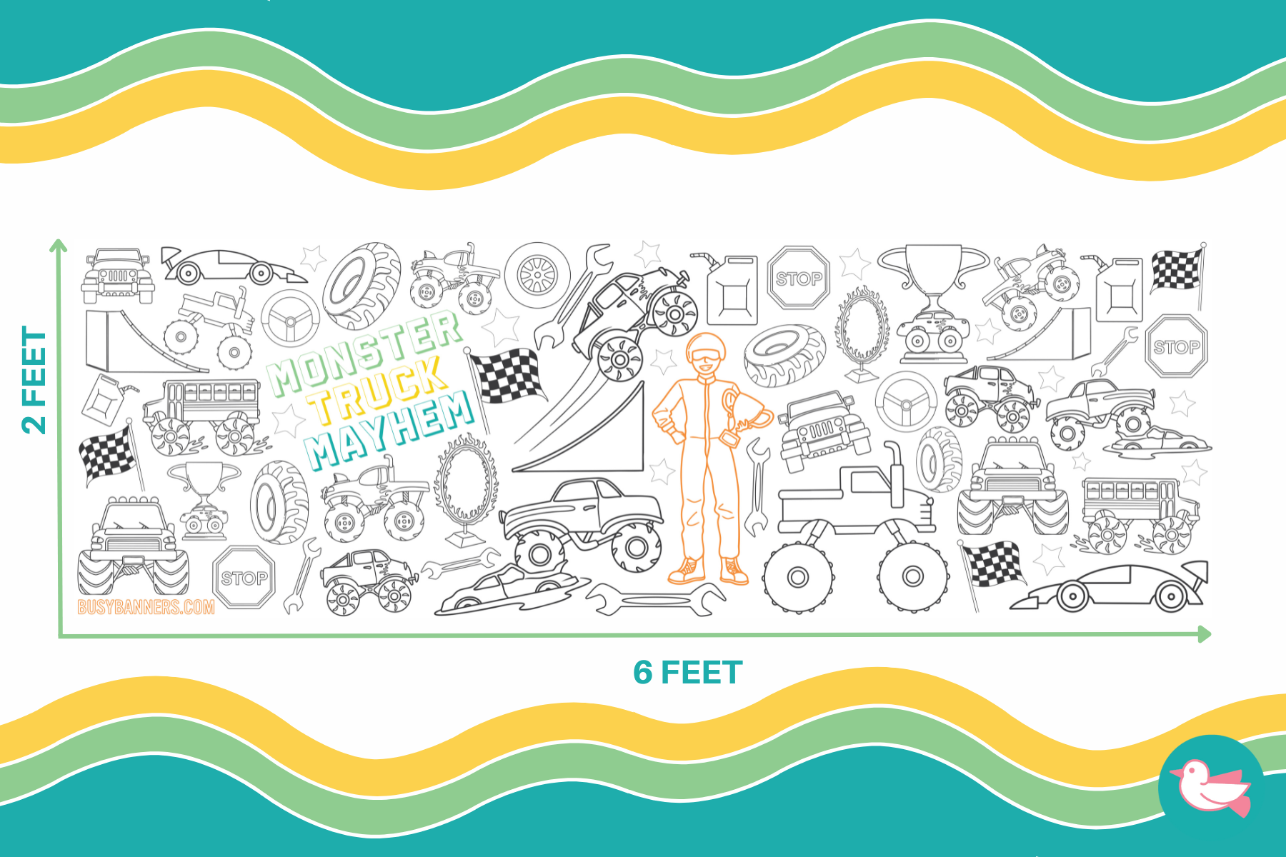 Monster Truck Mayhem – Busy Banners