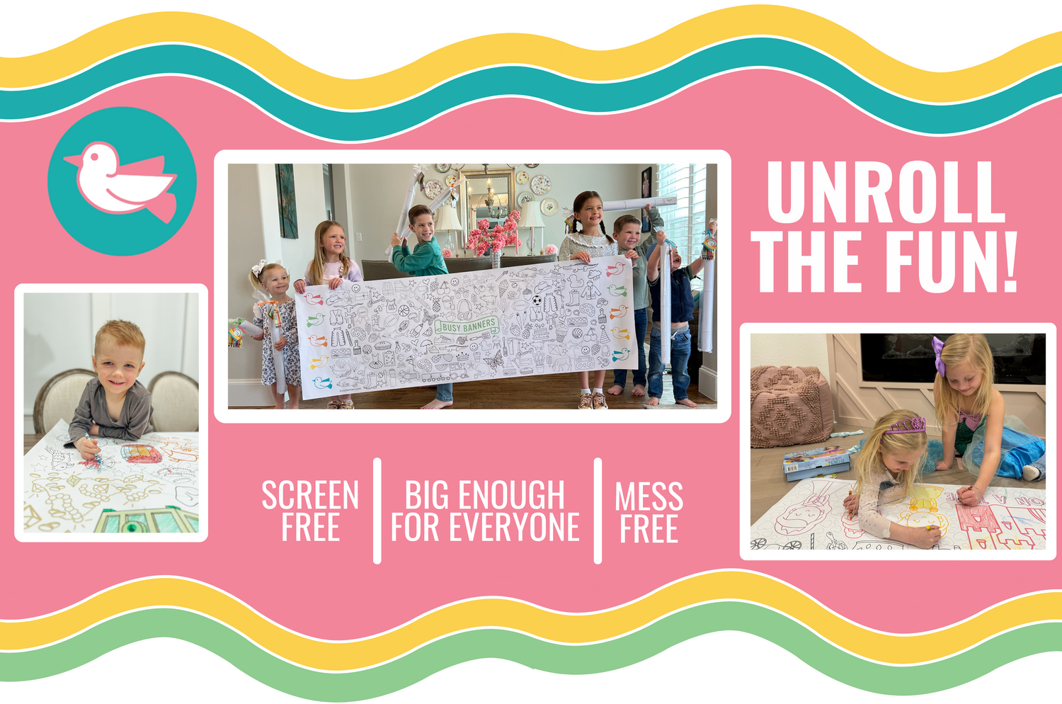 Busy Banners - Giant Coloring Banners